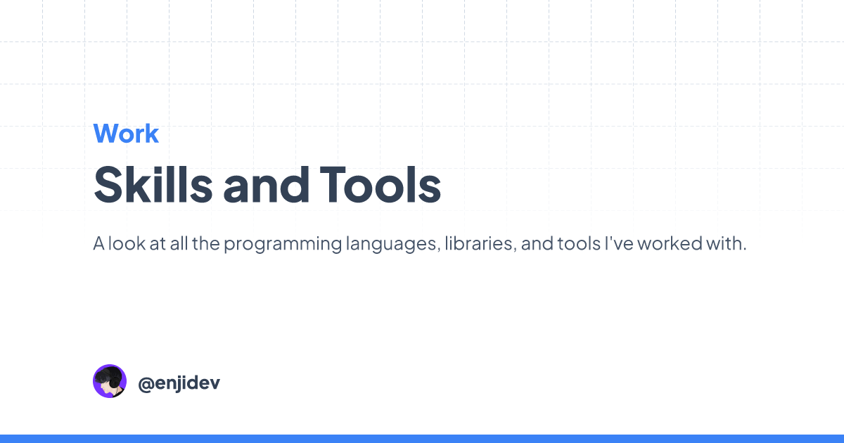 Skills and Tools — acha